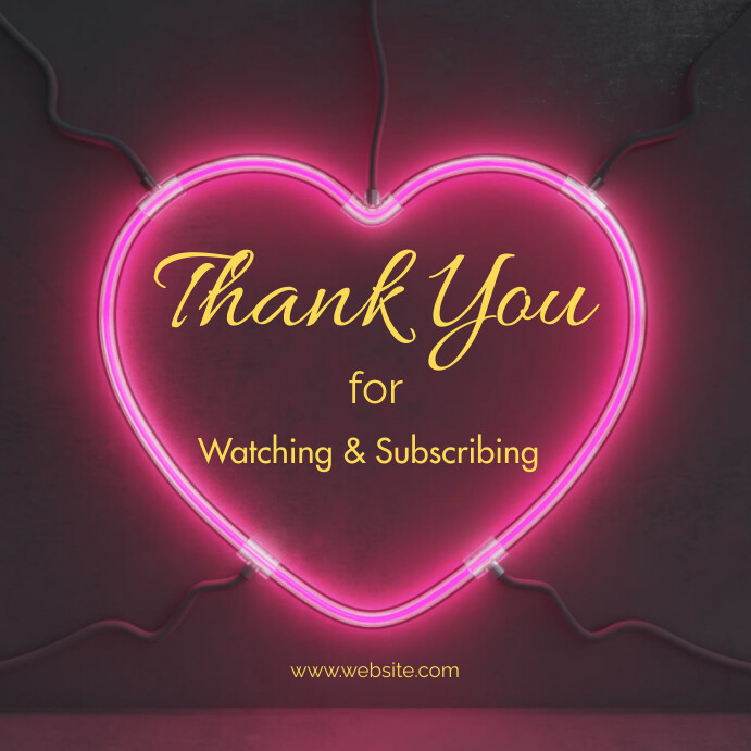 Brown Gradient Thank You For Watching And Sub Template | PosterMyWall