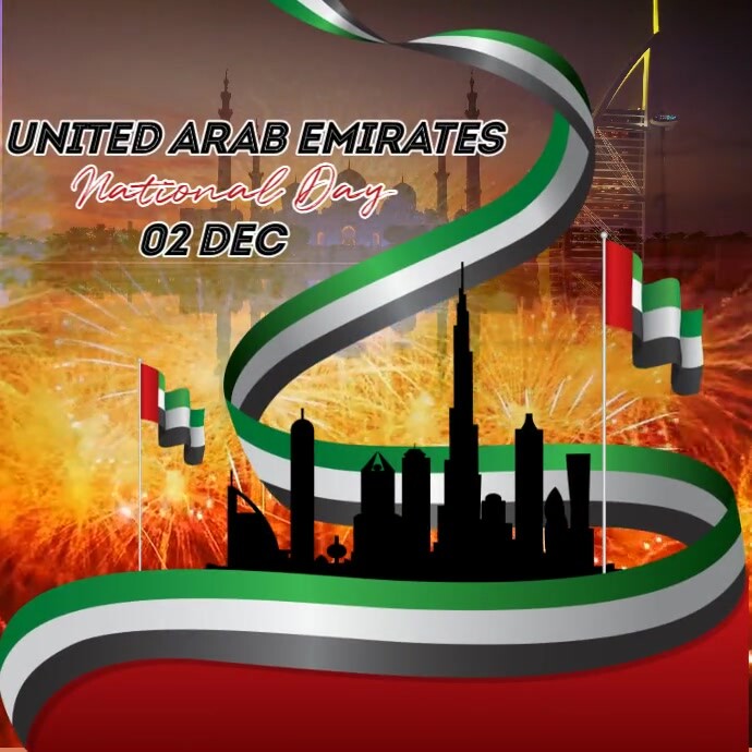Plantilla de Brown Gradient Uae National Day 2 Dec Instagram Post ...