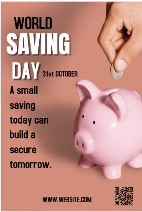 Brown Gradient World Saving Day Poster Template | PosterMyWall