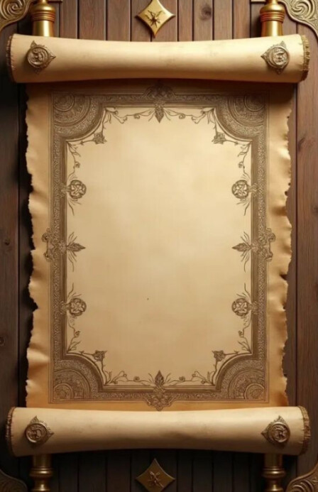 Copy of Brown Grunge Bible Scroll Template Tabloid | PosterMyWall