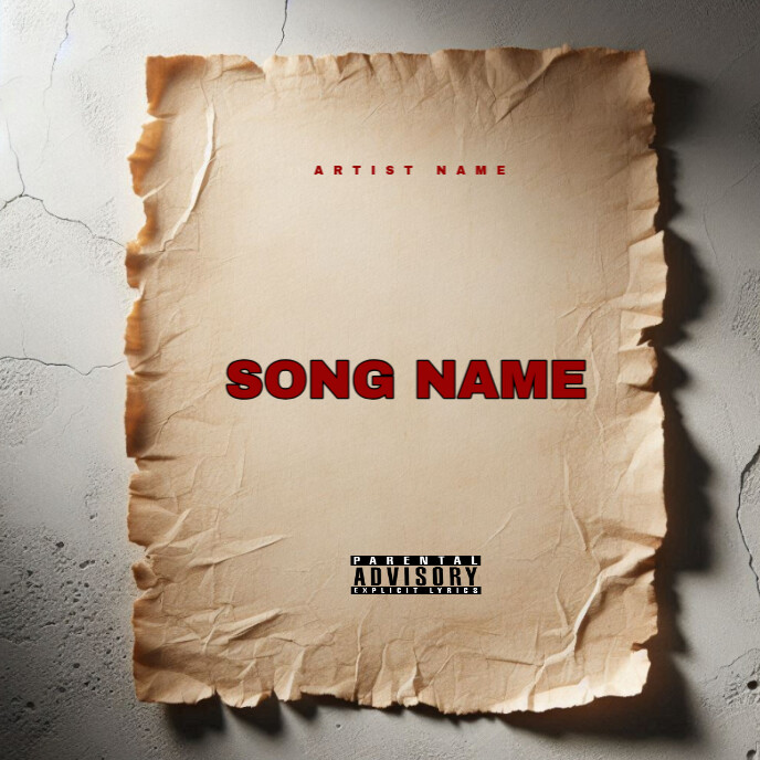 Brown Grunge Mixtape Cover Album Cover Template | PosterMyWall