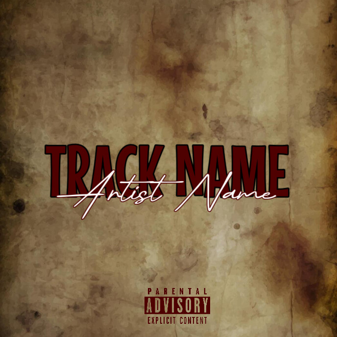 Brown Grunge Mixtape Cover Album Cover Template | PosterMyWall