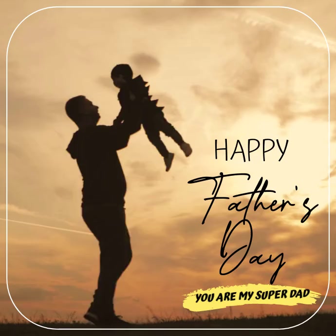 Brown Happy Father's Day Pos Instagram Template | PosterMyWall