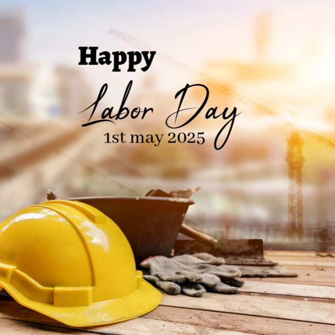 Brown Happy Labor Day Instagram Post Template | PosterMyWall