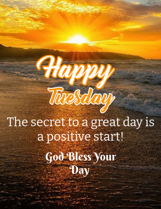 Copy of Brown Happy Tuesday Flyer (us Letter) | PosterMyWall