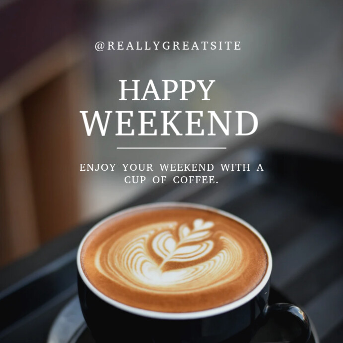Copy of Brown Happy Weekend Instagram Post | PosterMyWall