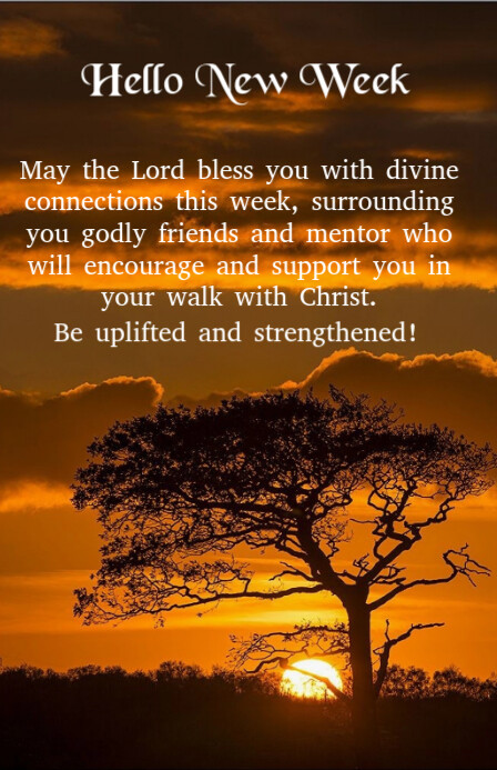 Brown Hello New Week Tabloid Template | PosterMyWall