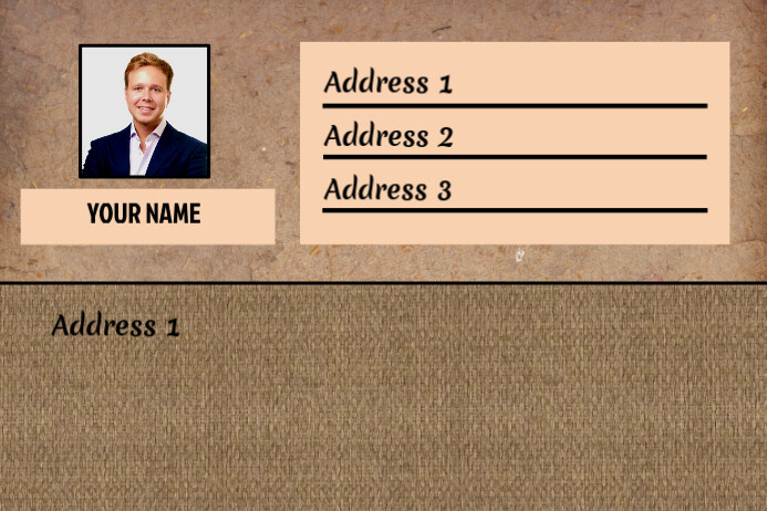 Copy of Brown Identification Template Label | PosterMyWall