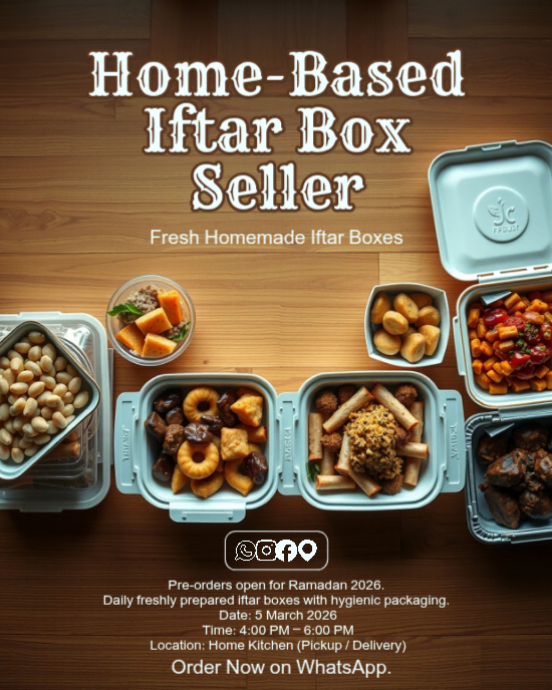 Brown Iftar Box Promotion Instagram Portrait Template | PosterMyWall