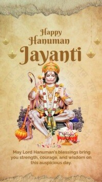 Hanuman Jayanti Design Template | PosterMyWall