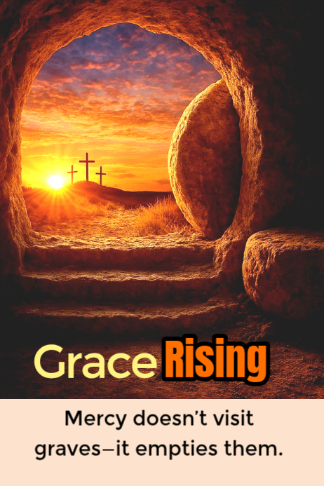 Brown Illustrative Easter Resurrection Poster Template | PosterMyWall