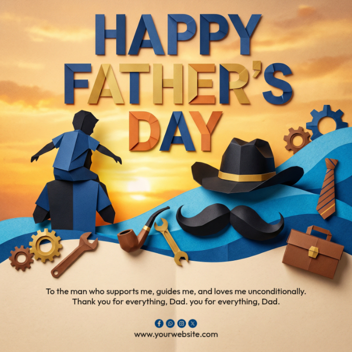 Father's Day Instagram Ad Template | PosterMyWall