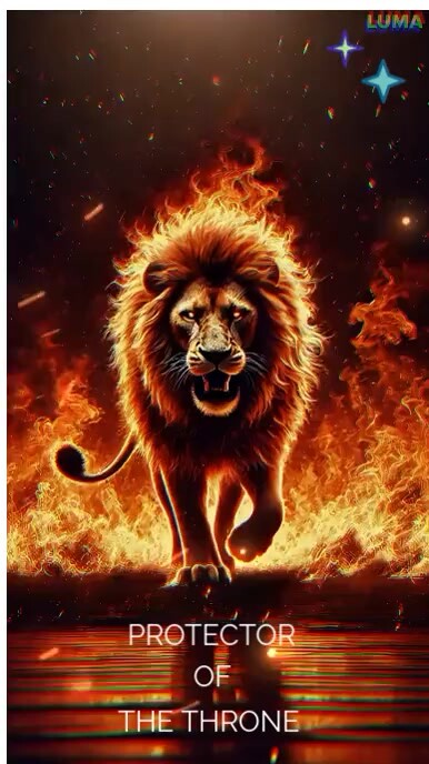 Brown Illustrative Lion Intro Instagram Reel Template | PosterMyWall