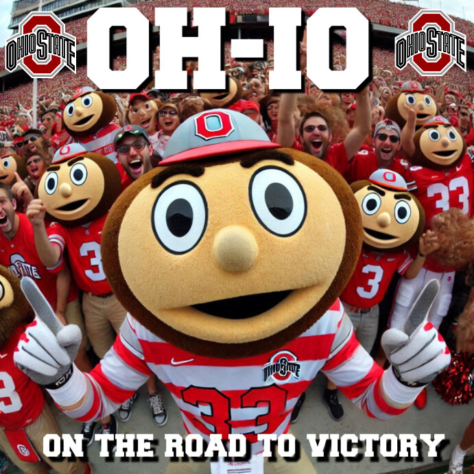 Brown Illustrative Ohio State University Buckeyes Instagram Post ...