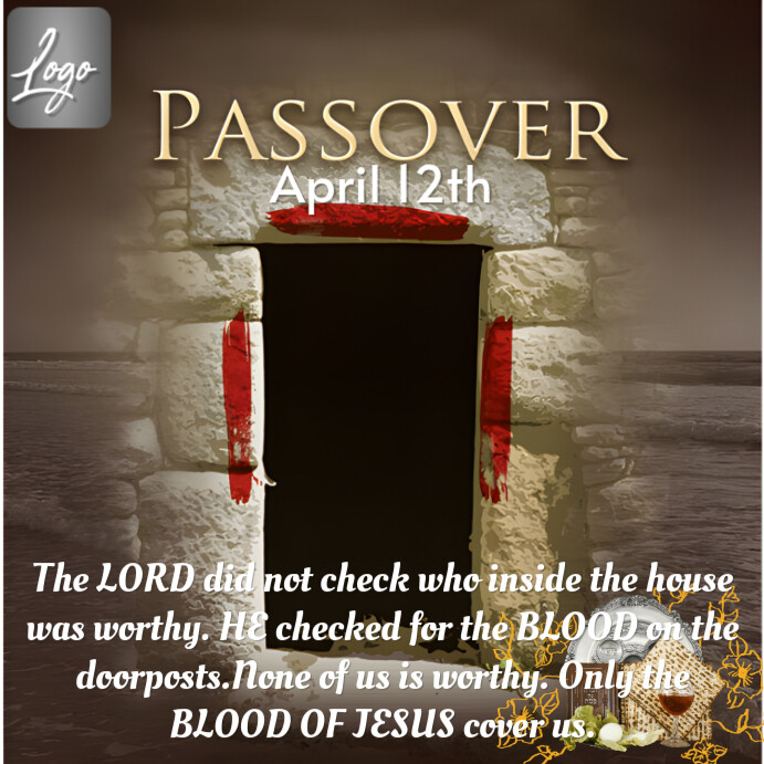 Brown Illustrative Passover Seder Instagram Post Template | PosterMyWall