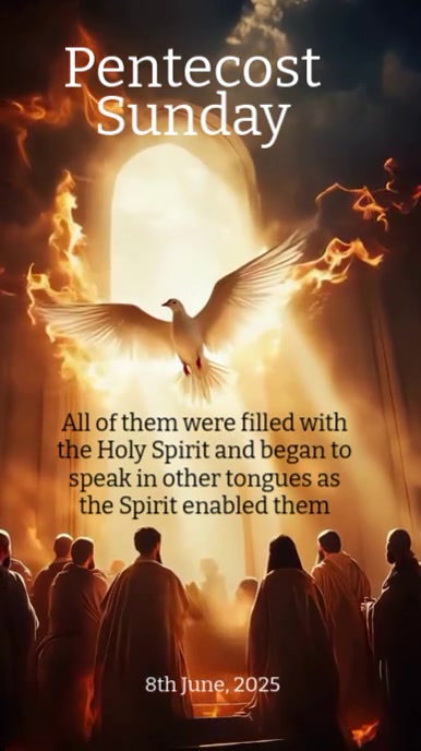 Copy Of Brown Illustrative Pentecost Instagram Story Postermywall