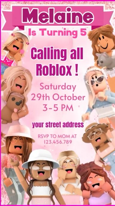 Brown Illustrative Pink Feminine Invitation R Template | PosterMyWall