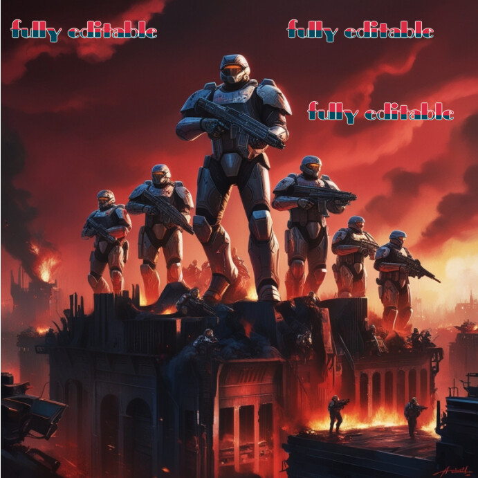 Brown Illustrative Soldiers At War Instagram Template | PosterMyWall