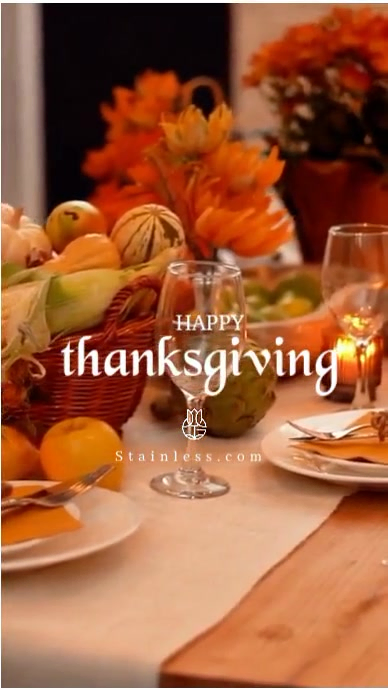 Brown Illustrative Thanksgiving Instagram Reel Template | PosterMyWall