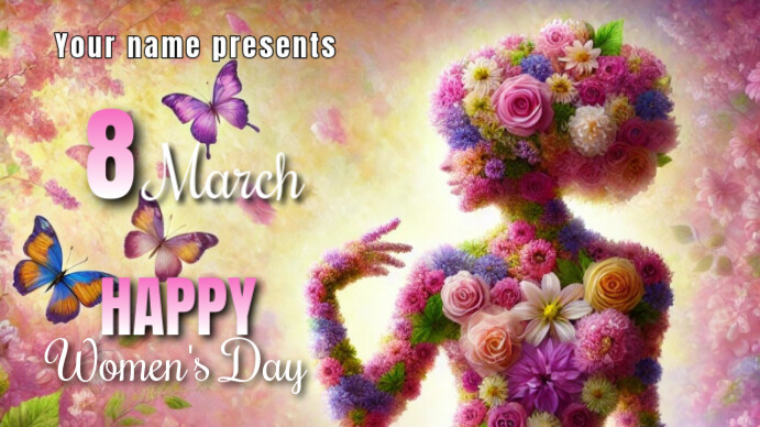 Brown Illustrative Women's Day Celebration Youtube Thumbnail Template ...