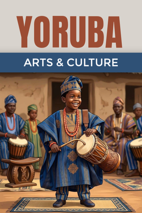 Brown Illustrative Yoruba Arts & Culture Poster Template | PosterMyWall