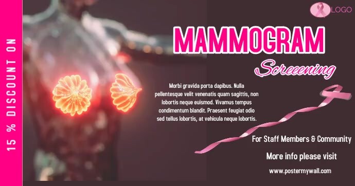Copy of Brown Ilustratif Mammogram Flyer Gambar Bersa | PosterMyWall