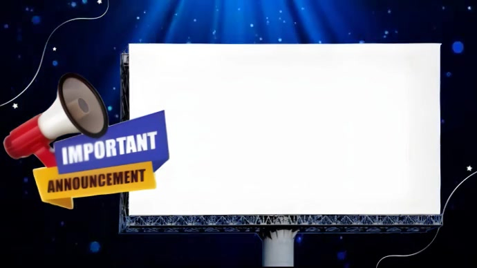 Brown Important Announcement Digital Display (16:9) Template | PosterMyWall