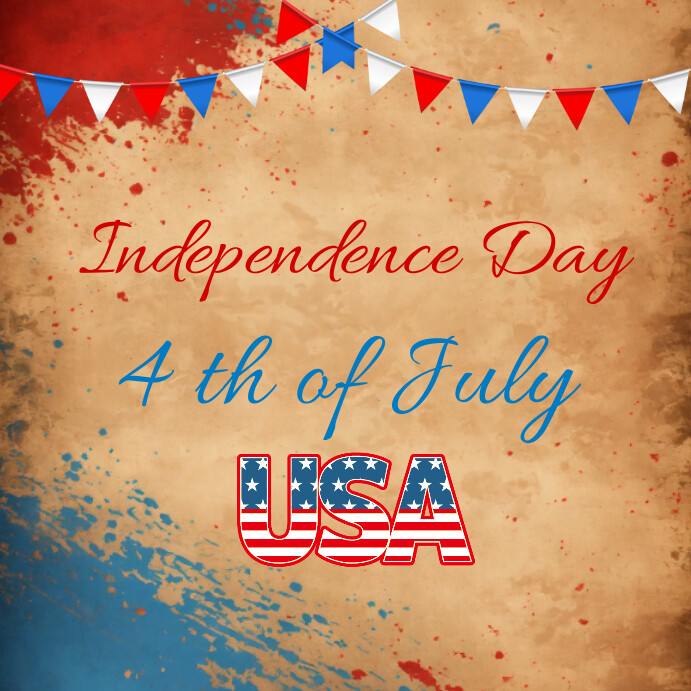 Brown Independence Day 4th Of July Instagra Template | PosterMyWall