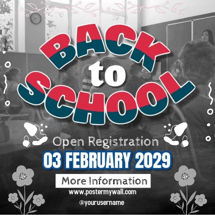 Brown Joyful Back To School Instagram Post Template | PosterMyWall