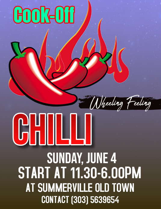 Copy of Brown Joyful Chilli Flyer (us Letter) | PosterMyWall