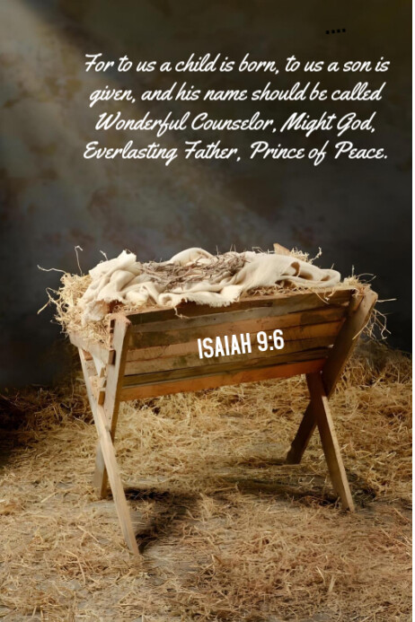 Copy of Brown Joyful Christmas Bible Verse Poster | PosterMyWall