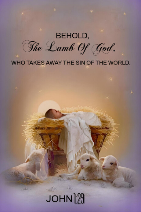 Brown Joyful Christmas Bible Verse Poster Template | PosterMyWall