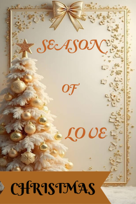 Copy of Brown Joyful Christmas Quote Poster | PosterMyWall