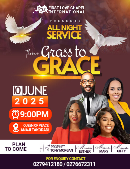 Copy of Brown Joyful Church Flyer Template Flyer (us Letter) | PosterMyWall