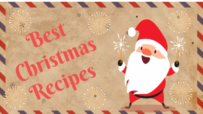 Brown Joyful Editable Christmas Recipe Youtube Thumbnail Template ...