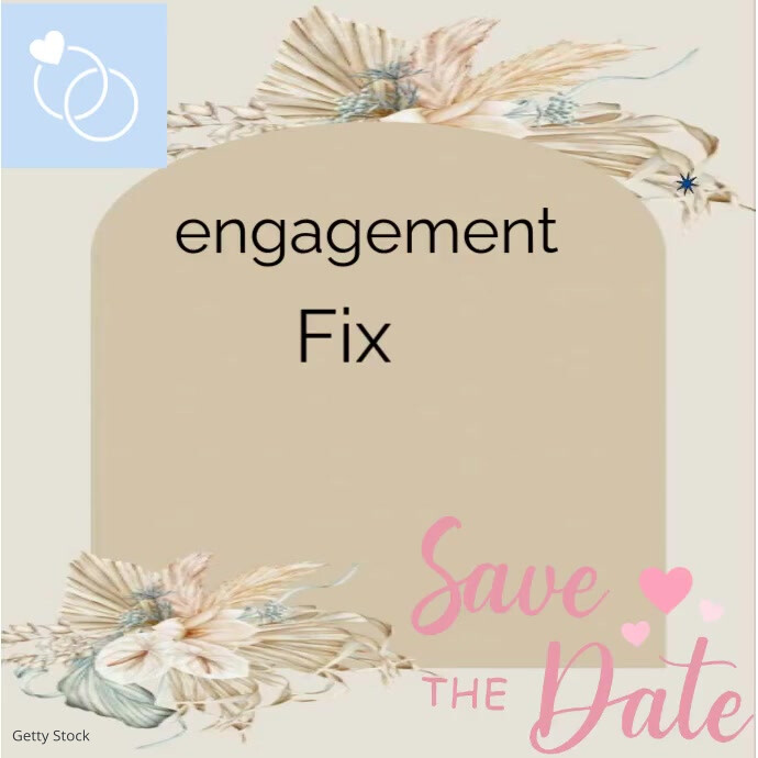 Brown Joyful Engagement Fix Instagram Post Template | PosterMyWall