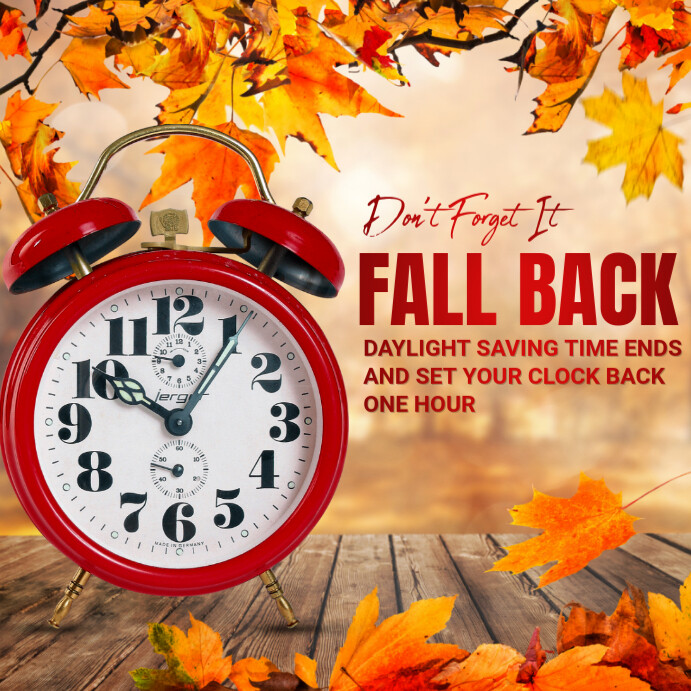 Copy of Brown Joyful Fall Back Instagram Post | PosterMyWall
