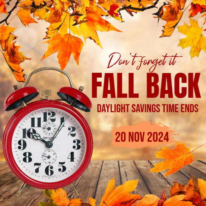 Plantilla de Brown Joyful Fall Back Template Instagram Post | PosterMyWall