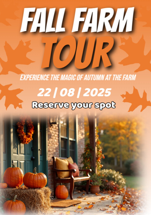 Copia de Brown Joyful Fall Farm Tour A1 | PosterMyWall