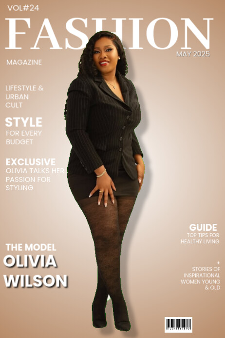 Copy of Brown Joyful Fashion Magazine Model Poster | PosterMyWall
