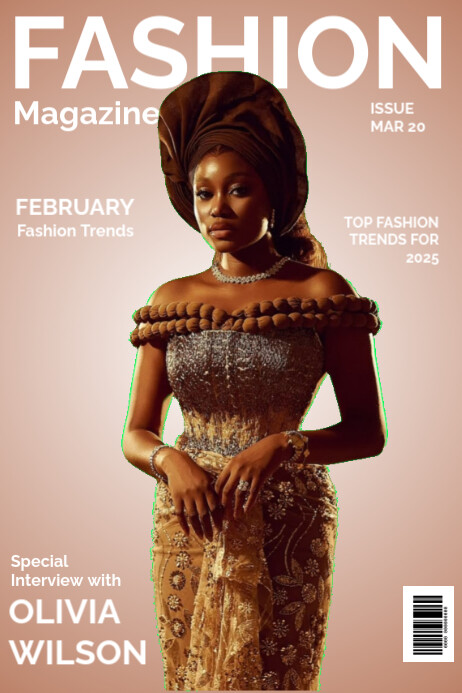Copy of Brown Joyful Fashion Magazine Model Poster | PosterMyWall