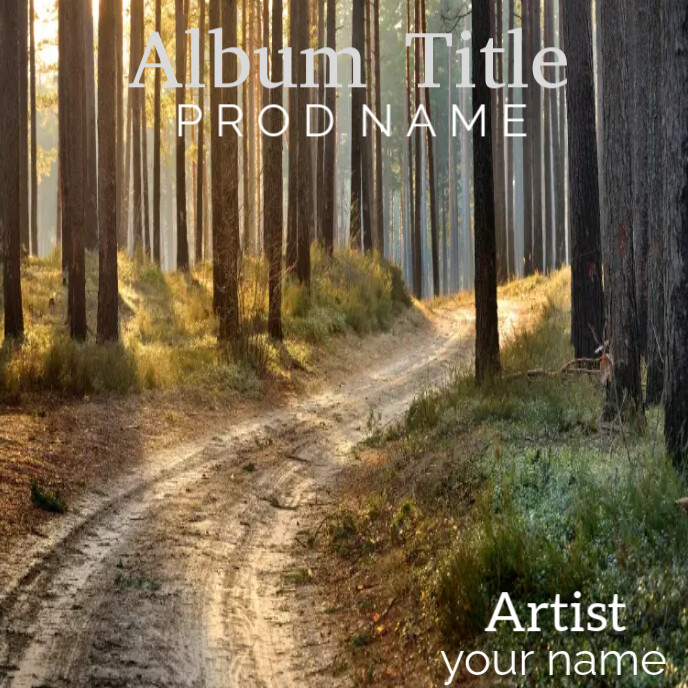 Brown Joyful Forest Album Cover Template | PosterMyWall