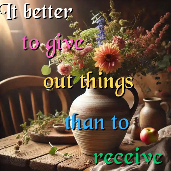 Brown Joyful Giving Quotes Instagram Post Template | PosterMyWall