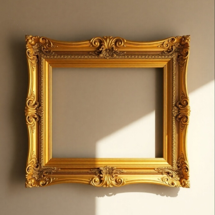 Copy of Brown Joyful Golden Picture Frame Instagram Post | PosterMyWall