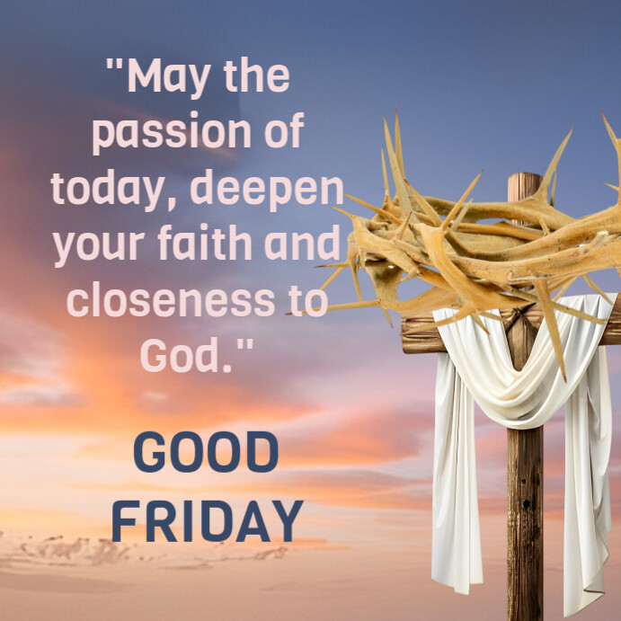 Copy of Brown Joyful Good Friday Design | PosterMyWall