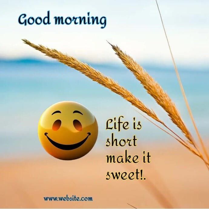 Brown Joyful Good Morning Instagram Post Template | PosterMyWall