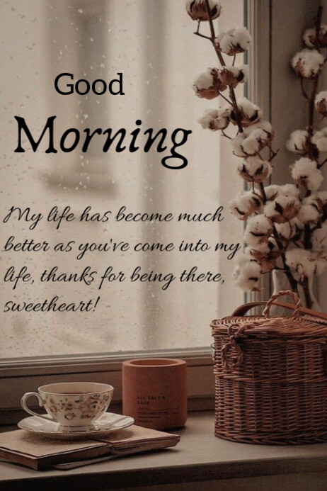 Brown Joyful Good Morning Poster Template | PosterMyWall