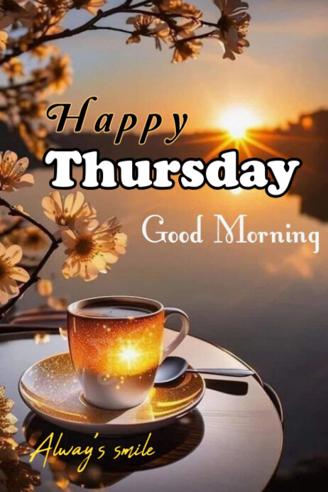 Brown Joyful Good Morning Poster Template | PosterMyWall