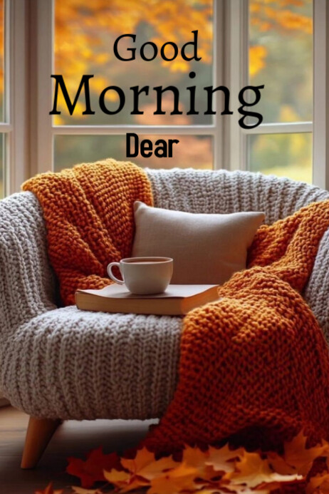 Brown Joyful Good Morning Poster Template | PosterMyWall