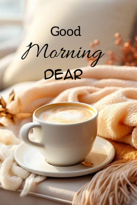 Brown Joyful Good Morning Poster Template | PosterMyWall